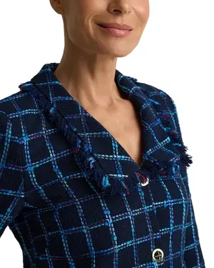St. John Tri Color Windowpane Jacket
