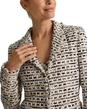St. John Artisanal Basket Tweed Jacket