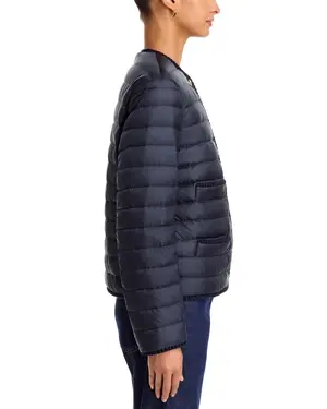 Moncler Circaete Braided Trim Short Down Jacket