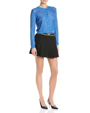 Versace Mesh Ribbed Cardigan