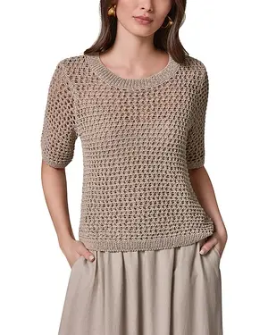 Donna Karan New York Open Stitch Sweater - Sandstone