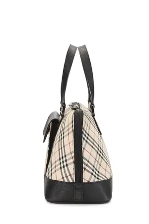 Burberry House Check Jacquard Bowler Handbag