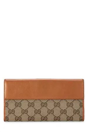 Gucci Original Gg Canvas Lovely Heart Continental Wallet