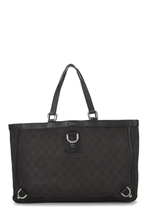 Gucci Gg Denim D-ring Abbey Tote