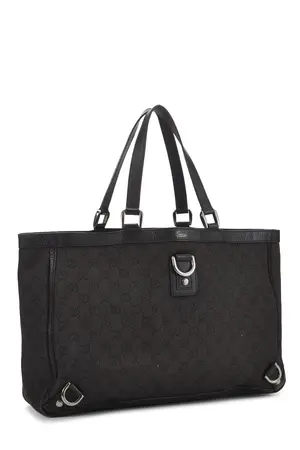 Gucci Gg Denim D-ring Abbey Tote
