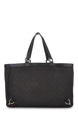 Gucci Gg Denim D-ring Abbey Tote