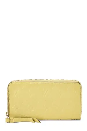 LOUIS VUITTON Monogram Empreinte Zippy Wallet - Yellow