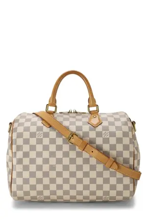 LOUIS VUITTON Damier Azur Speedy Bandouliere 30 - White