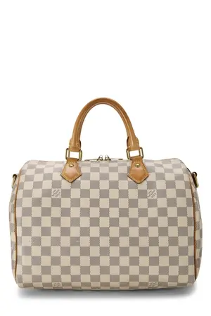 LOUIS VUITTON Damier Azur Speedy Bandouliere 30 - White