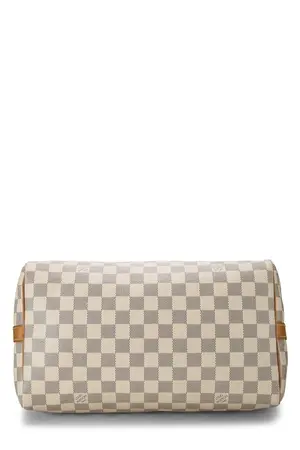 LOUIS VUITTON Damier Azur Speedy Bandouliere 30 - White