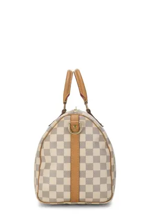 LOUIS VUITTON Damier Azur Speedy Bandouliere 30 - White