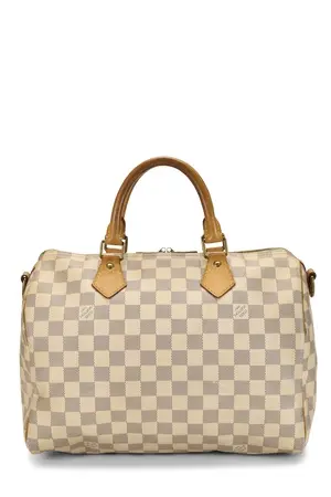 LOUIS VUITTON Damier Azur Speedy Bandouliere 30 - White