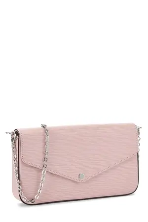 LOUIS VUITTON Rose Nacre Epi Pochette Felicie