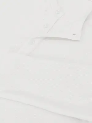 REISS Francisco Ribbed Long-sleeve Henley T-shirt