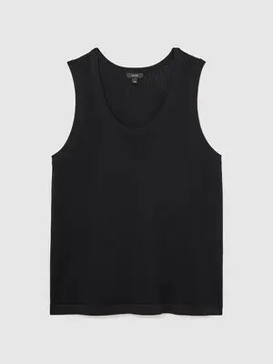 REISS Watson Textured-knit Vest