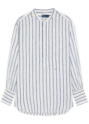 Polo Ralph Lauren Striped Linen Shirt - White