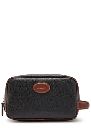 Mulberry Grained Leather Washbag - Black