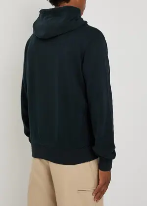 Dolce & Gabbana Hooded Logo-embroidered Cotton Sweatshirt