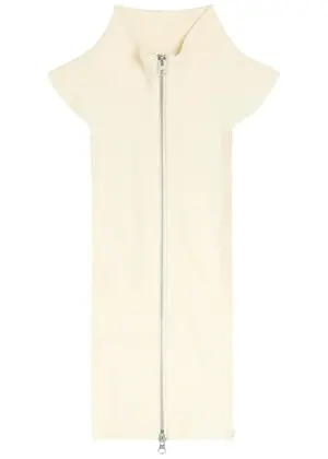 Veronica Beard Uptown Dickey Wool And Cashmere-blend Jacket Insert - Ivory