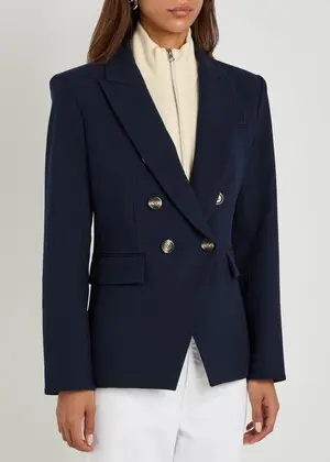 Veronica Beard Wool And Cashmere-blend Dickey Jacket Insert - Ivory