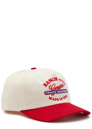 CHERRY LOS ANGELES Ranchwear 5 Panel Embroidered Canvas Cap