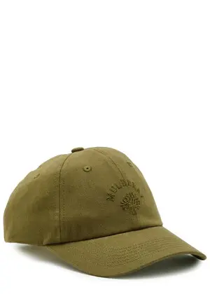 Mulberry Logo-embroidered Cotton Cap - Khaki