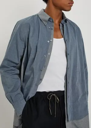 MAISON MARGIELA Panelled Cotton-poplin Shirt