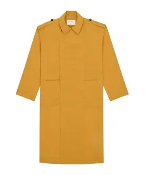 Saint Laurent Long-sleeved Trench Coat - Caramel