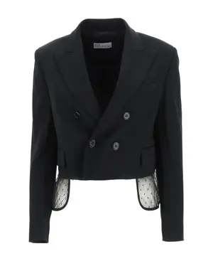 Red Valentino Double-breasted Short Suit Coat