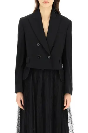 Red Valentino Double-breasted Short Suit Coat