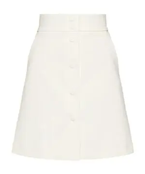 Red Valentino Logo A-line Skirt - White