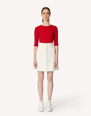 Red Valentino Logo A-line Skirt