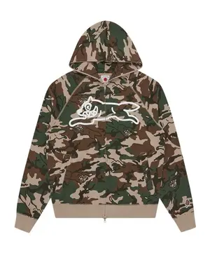 ICECREAM Running Dog Woodland Camo Hoodie - Multi-color