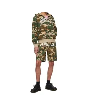 ICECREAM Running Dog Woodland Camo Zip-up Hoodie