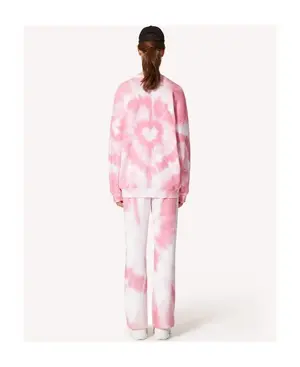 Red Valentino Tie-dyed Crewneck Sweatshirt