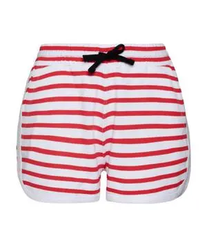 Red Valentino Striped Drawstring Shorts