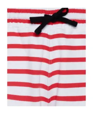 Red Valentino Striped Drawstring Shorts