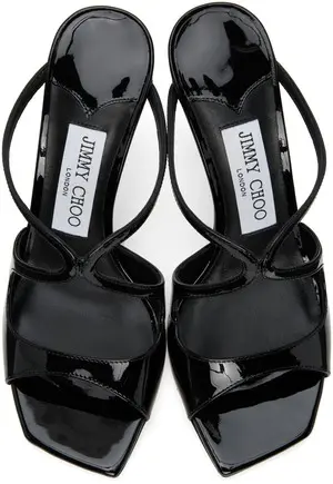 JIMMY CHOO Anise Cut-out Detail Heeled Sandals - Black