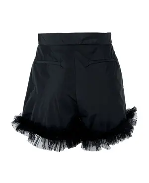 Red Valentino Mesh Tulle Ruffled Shorts