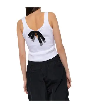 Red Valentino Round-neck Bow Vest