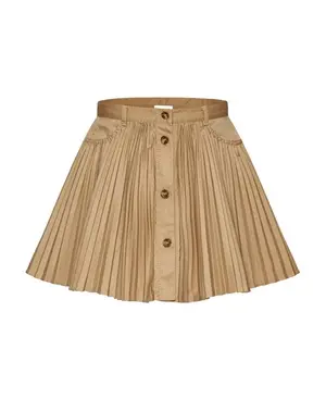 Red Valentino Pleated Skirt - Nude