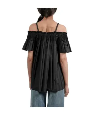 Red Valentino Pleated Shoulder-length Blouse