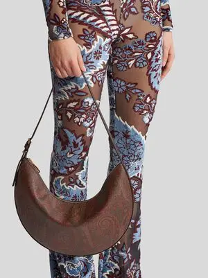 Etro Essential Large Hobo Bag In Paisley Jacquard