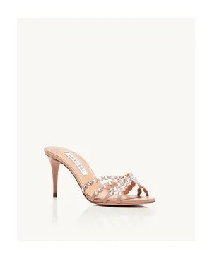 AQUAZZURA Tequila Embellished Heeled Sandals