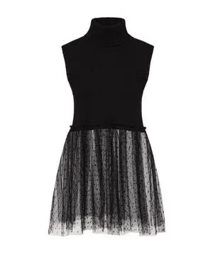 Red Valentino Mesh Tulle Knitted Pullover