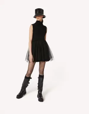 Red Valentino Mesh Tulle Knitted Pullover
