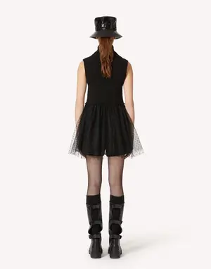 Red Valentino Mesh Tulle Knitted Pullover