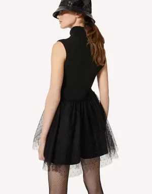 Red Valentino Mesh Tulle Knitted Pullover