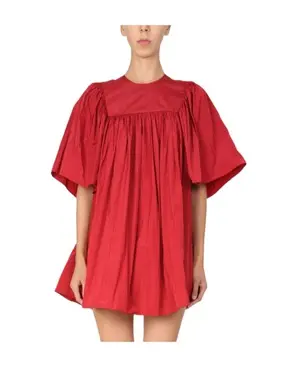 Red Valentino Flared Sleeve Mini Dress - Red