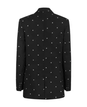 Red Valentino Star-printed Double Breasted Blazer